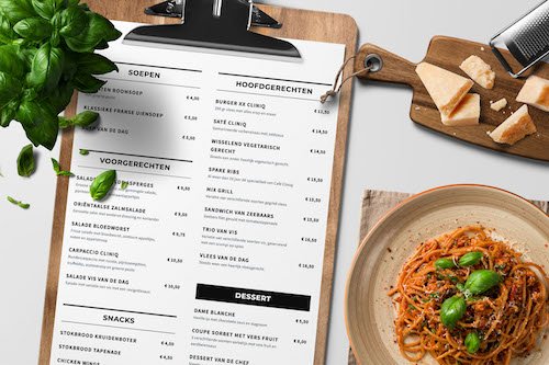 Eenvoudig online een menukaart maken | Online Menukaart