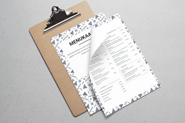Eenvoudig online een menukaart ontwerpen | Online Menukaart